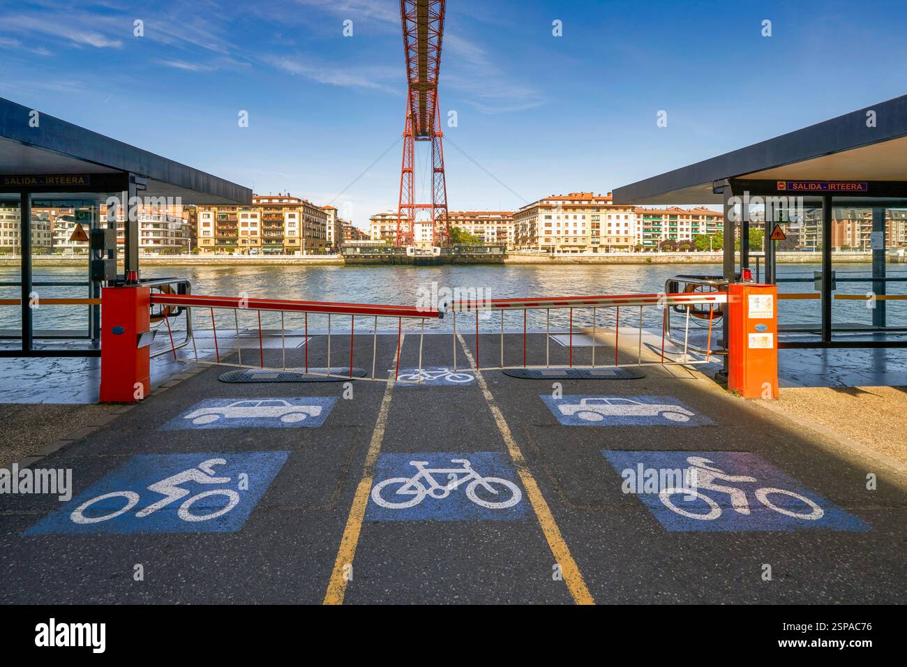 View on the famous flying ferry of Bilbao, Spaon Stock Photo - Alamy