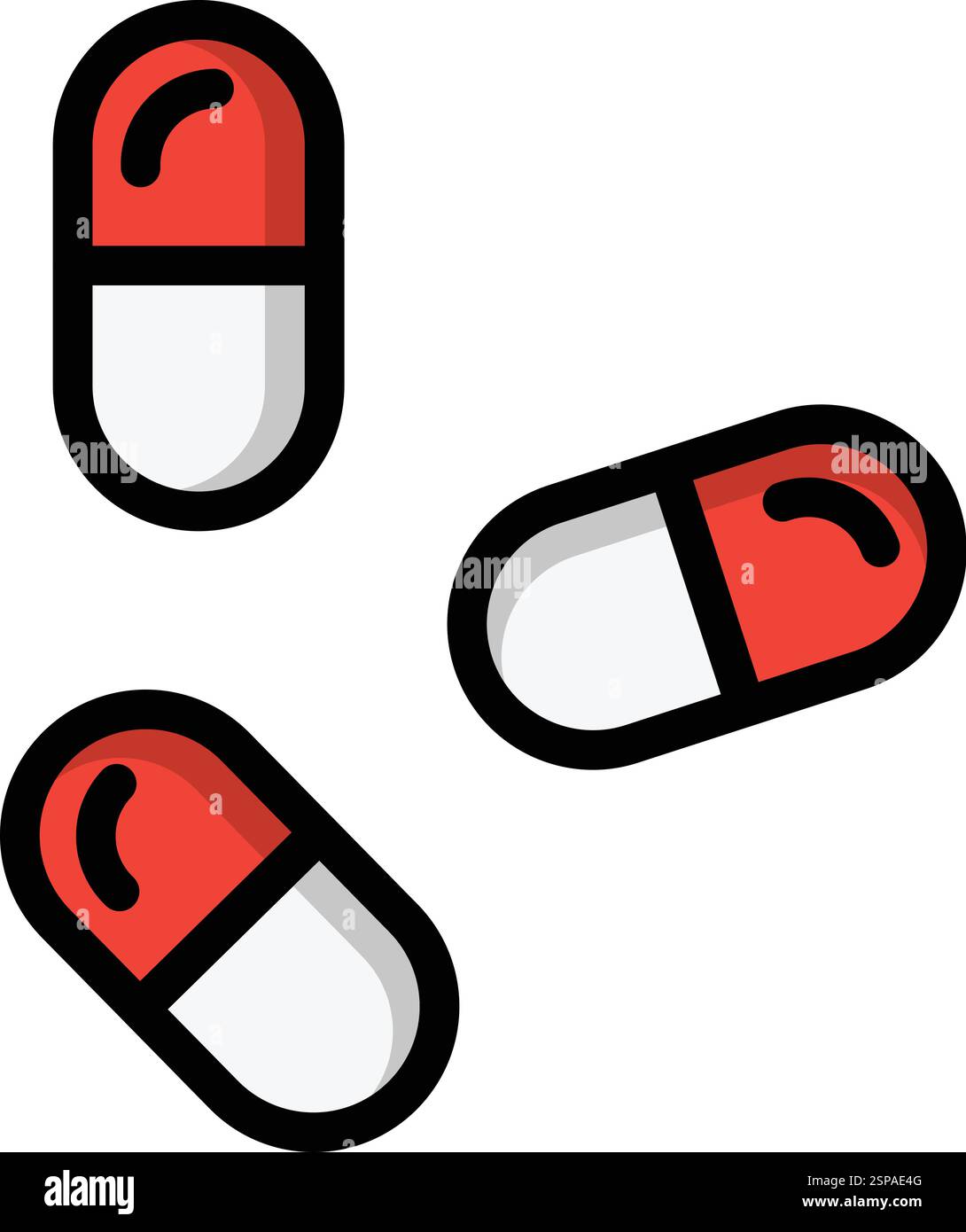 Capsule vector icon flat Stock Vector Images - Alamy