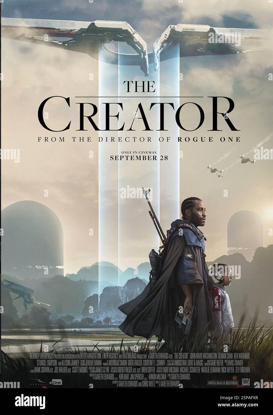 THE CREATOR 2023 20th Century Fox film with John David Washington Stock ...