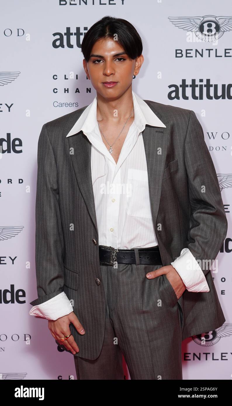 Jason Patel on the red carpet ahead of Attitude 101, at The Rosewood ...