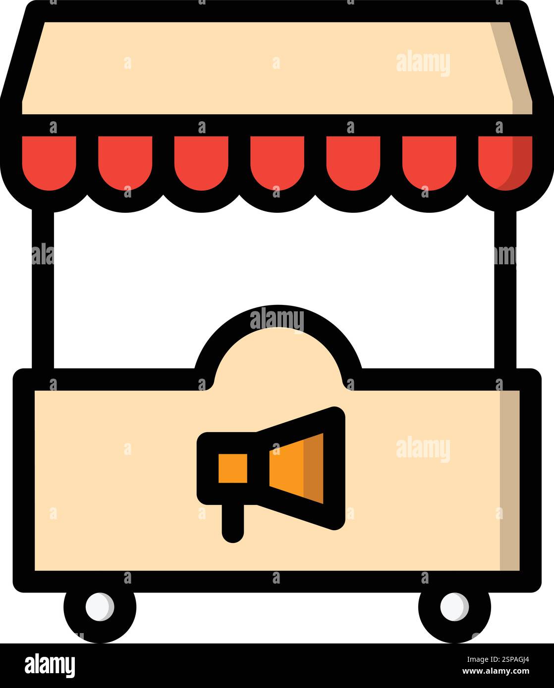 Booth Vector Icon Design Illustration Stock Vector Image & Art - Alamy