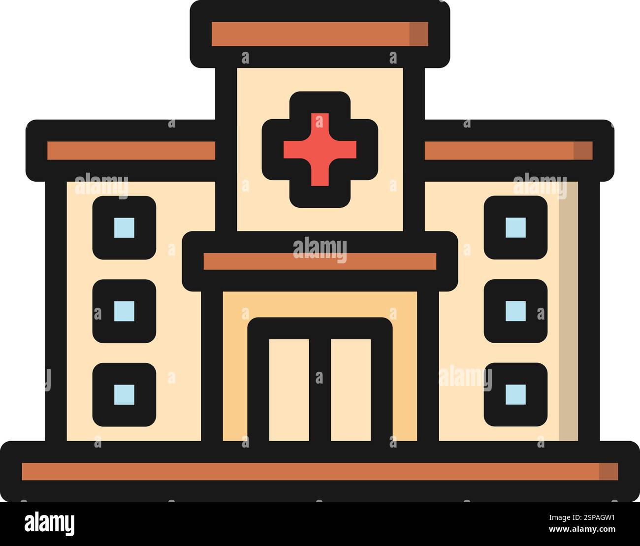 Hospital Vector Icon Design Illustration Stock Vector Image & Art - Alamy