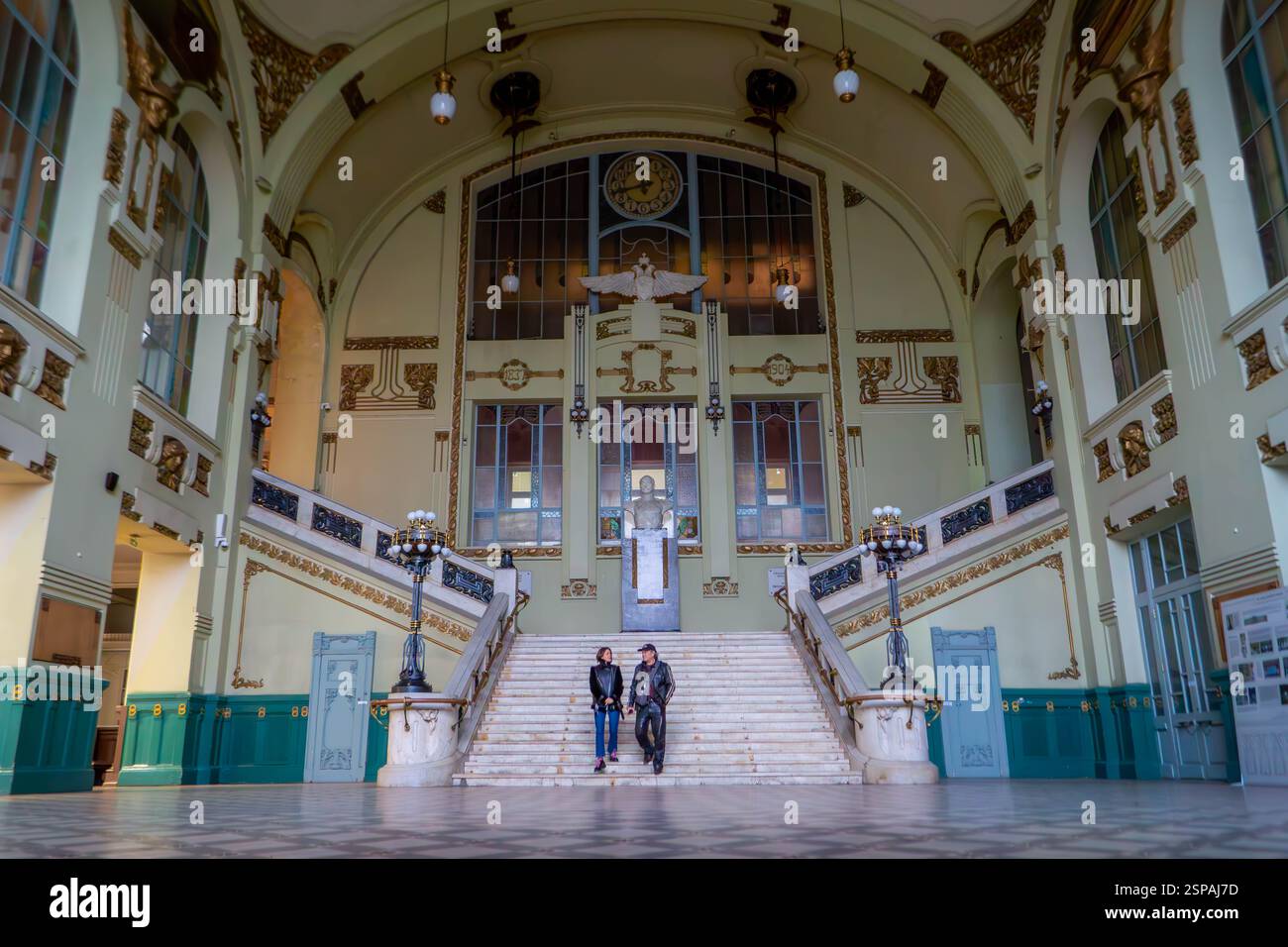 Historic Vitebsky vokszal — the first railway station in Russia, with ...