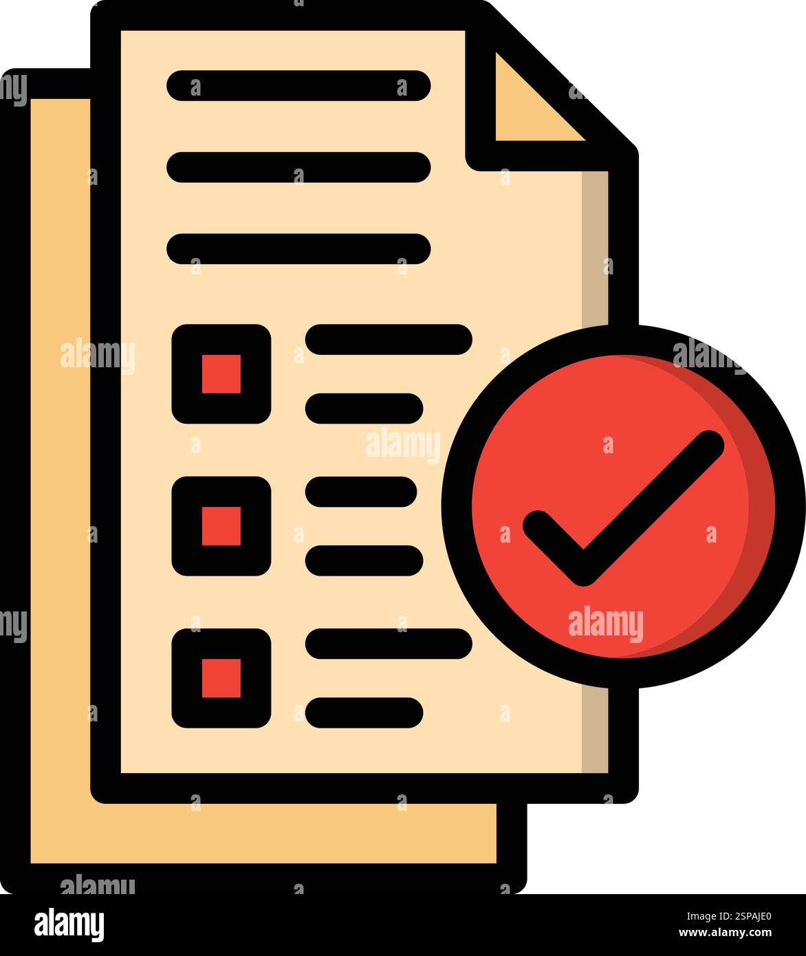 Approved document file vector hi-res stock photography and images - Alamy