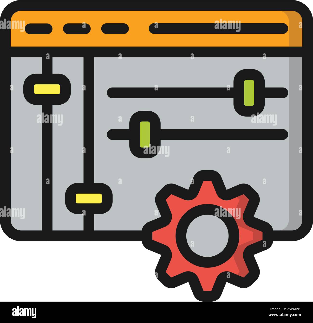 Programming settings icon Stock Vector Images - Alamy