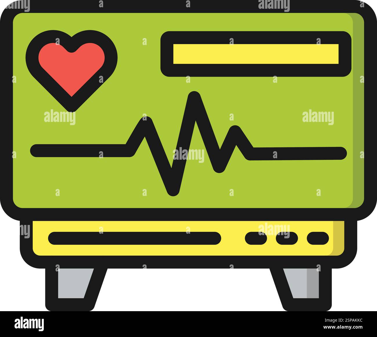 Heart Monitoring Vector Icon Design Illustration Stock Vector Image ...
