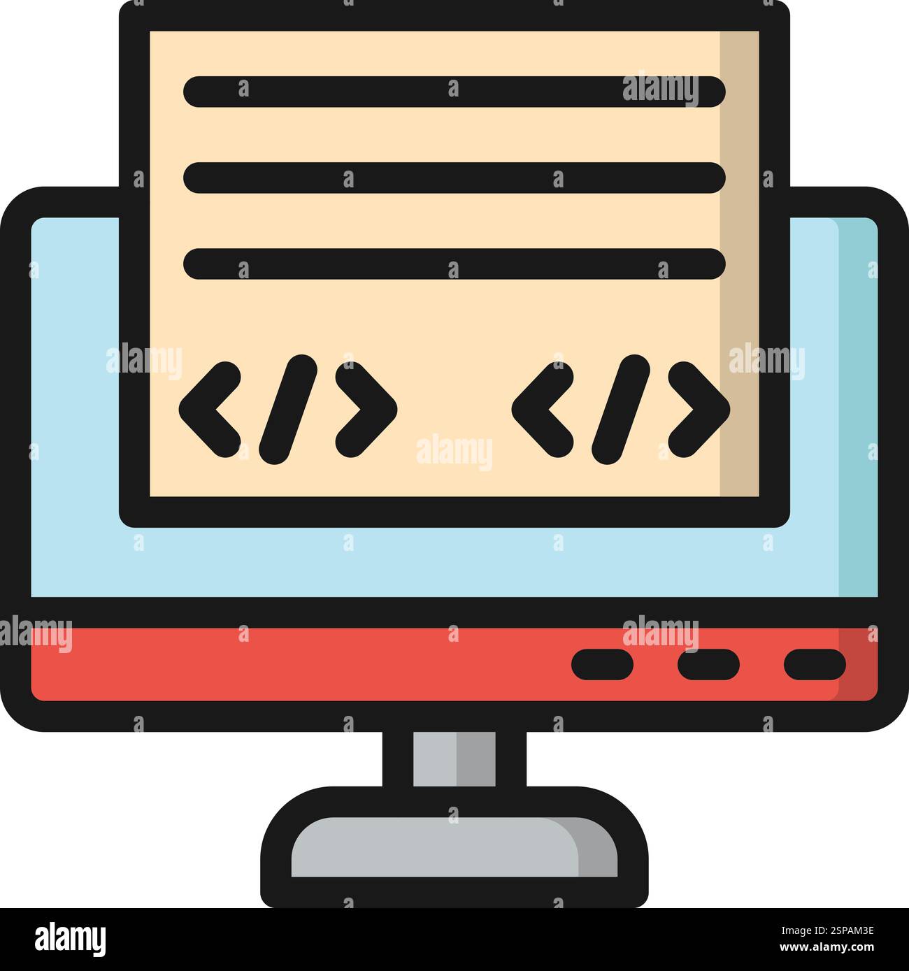 Front End Vector Icon Design Illustration Stock Vector Image & Art - Alamy