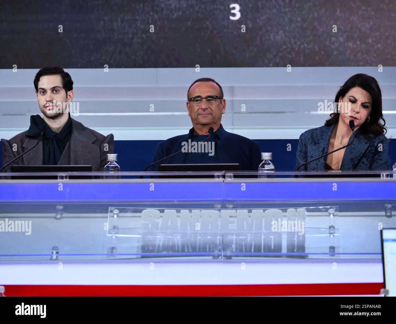 Sanremo, 75th Italian Song Festival 2025 - Presenters Press Conference ...