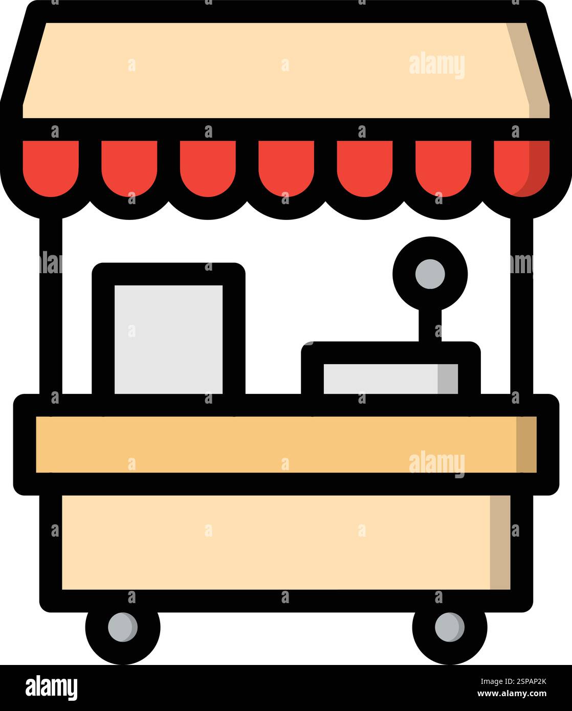 Stall vector icon design hi-res stock photography and images - Alamy