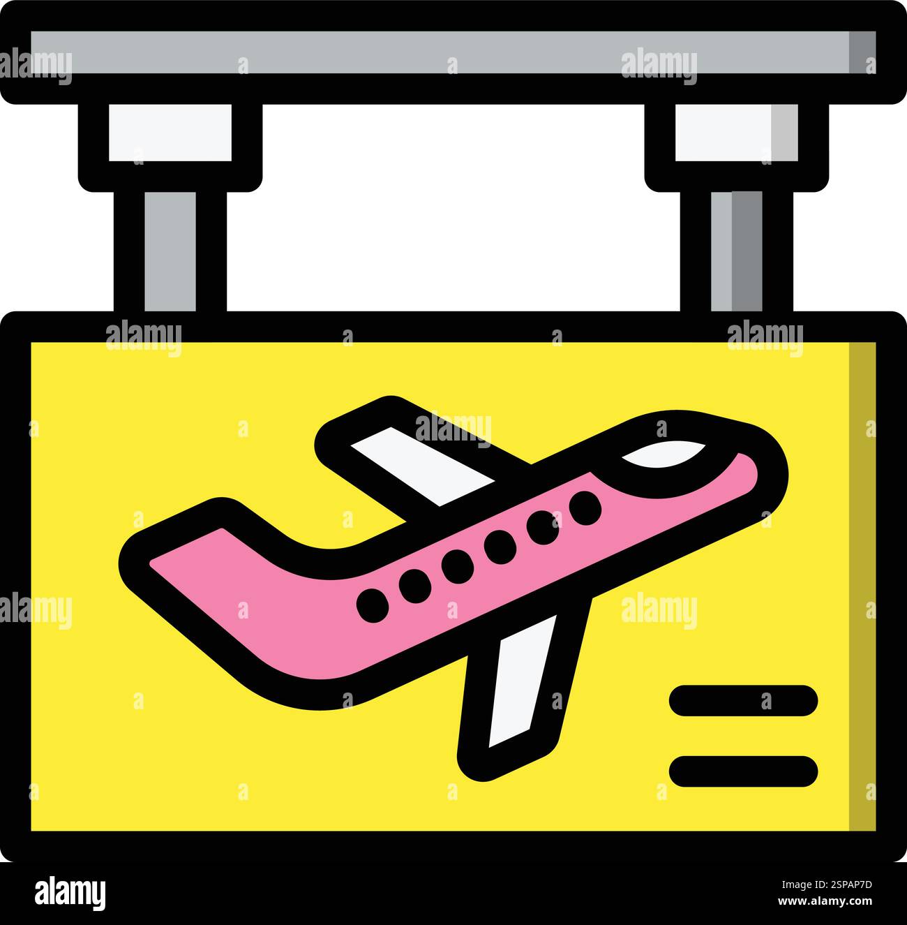 Boarding Gate Vector Icon Design Illustration Stock Vector Image & Art ...