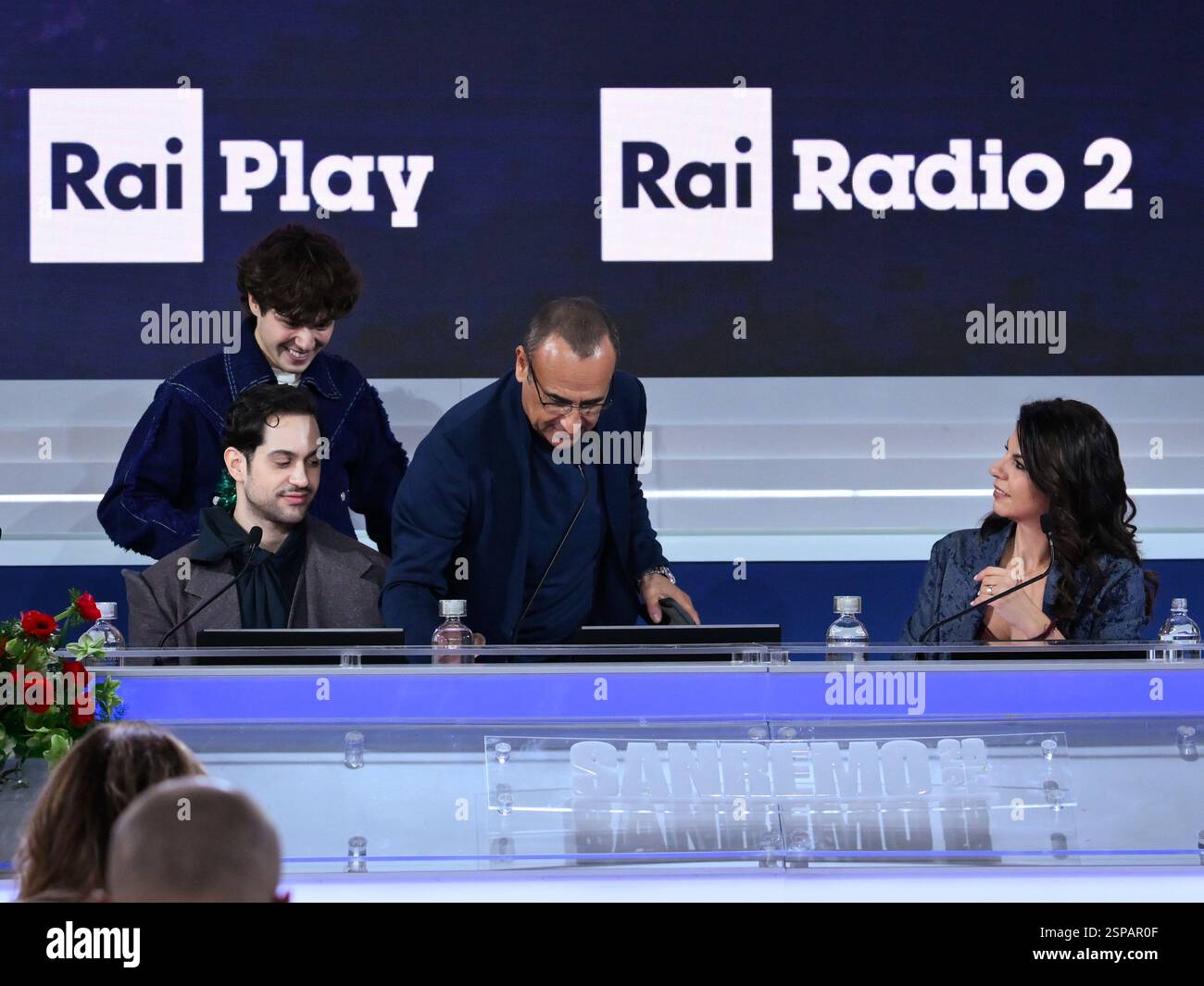 Sanremo, 75th Italian Song Festival 2025 - Presenters Press Conference ...