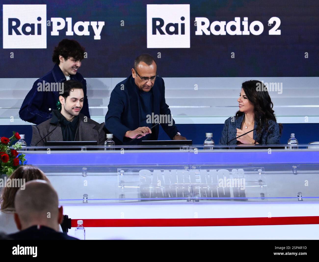 Sanremo, 75th Italian Song Festival 2025 - Presenters Press Conference ...