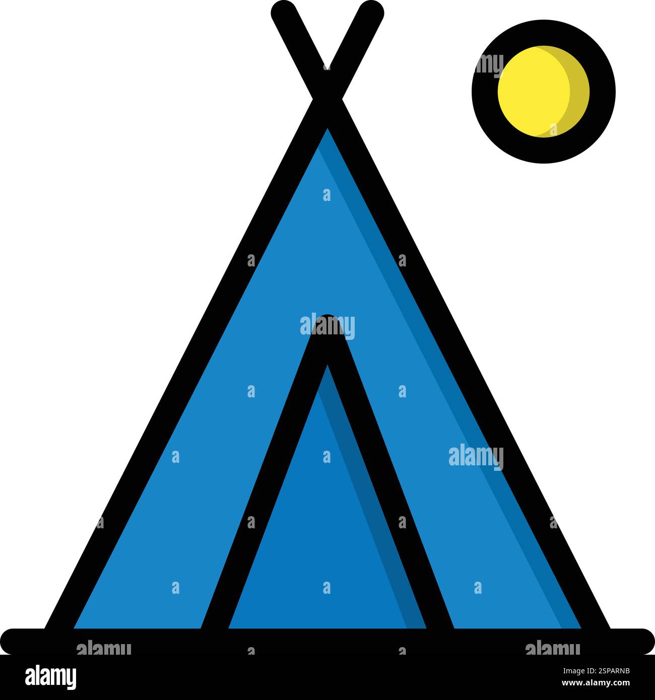 Camping Vector Icon Design Illustration Stock Vector Image & Art - Alamy