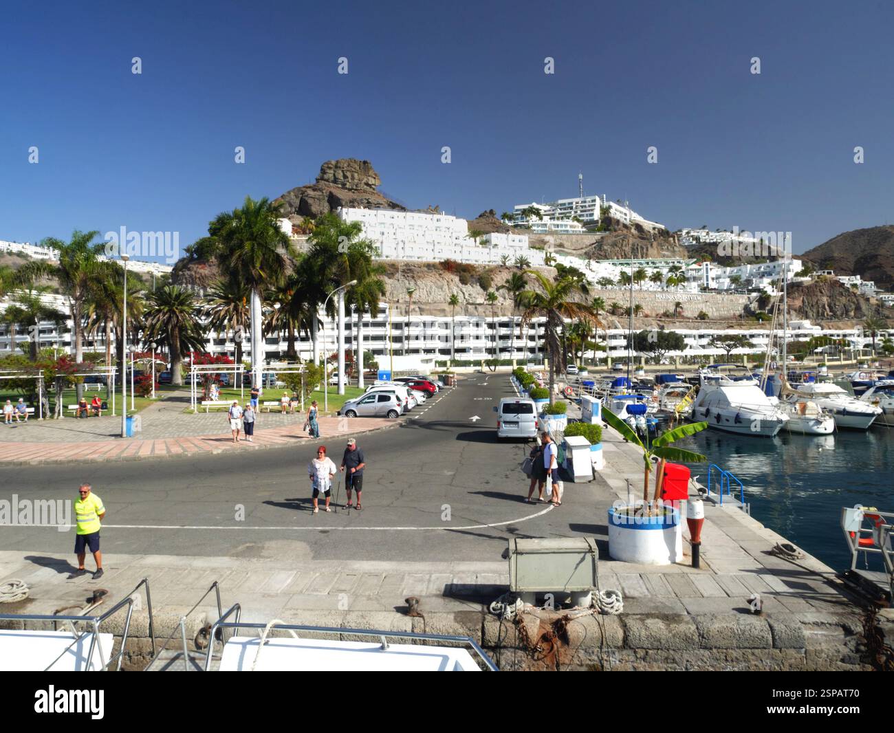 Harbour, Puerto Rico, Gran Canaria, Spain Stock Photo - Alamy