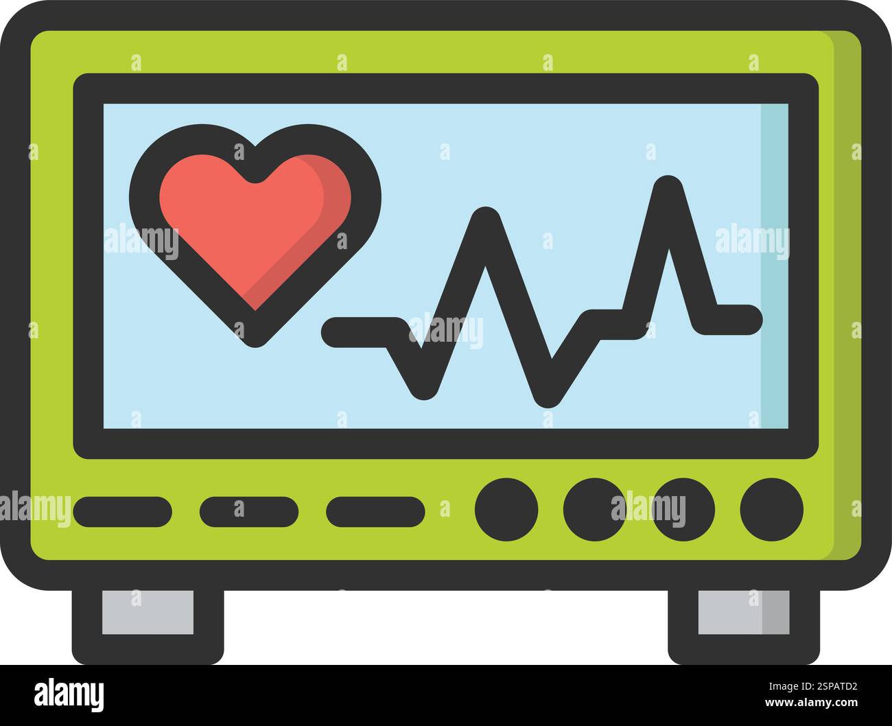 Cardiogram Vector Icon Design Illustration Stock Vector Image & Art - Alamy