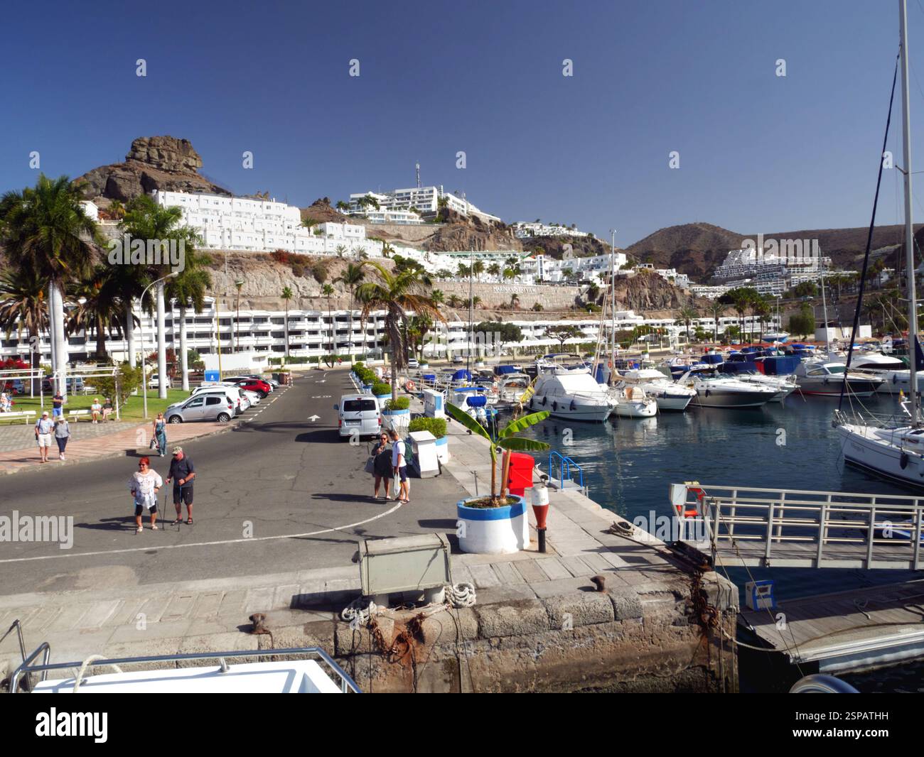 Harbour, Puerto Rico, Gran Canaria, Spain Stock Photo - Alamy