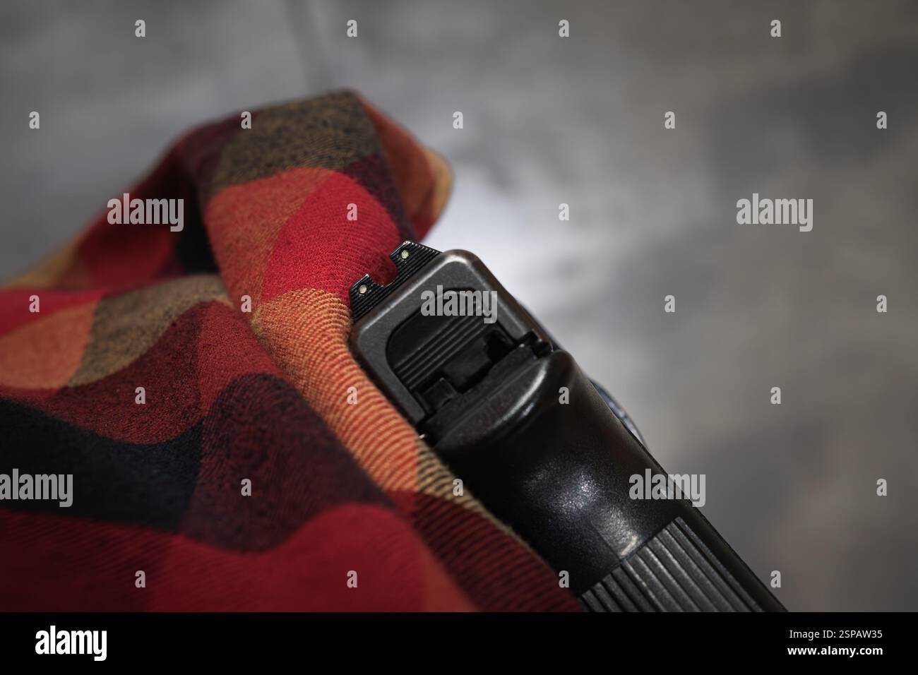 Concealed carrying of weapons by civilians, pistol in a holster Stock ...