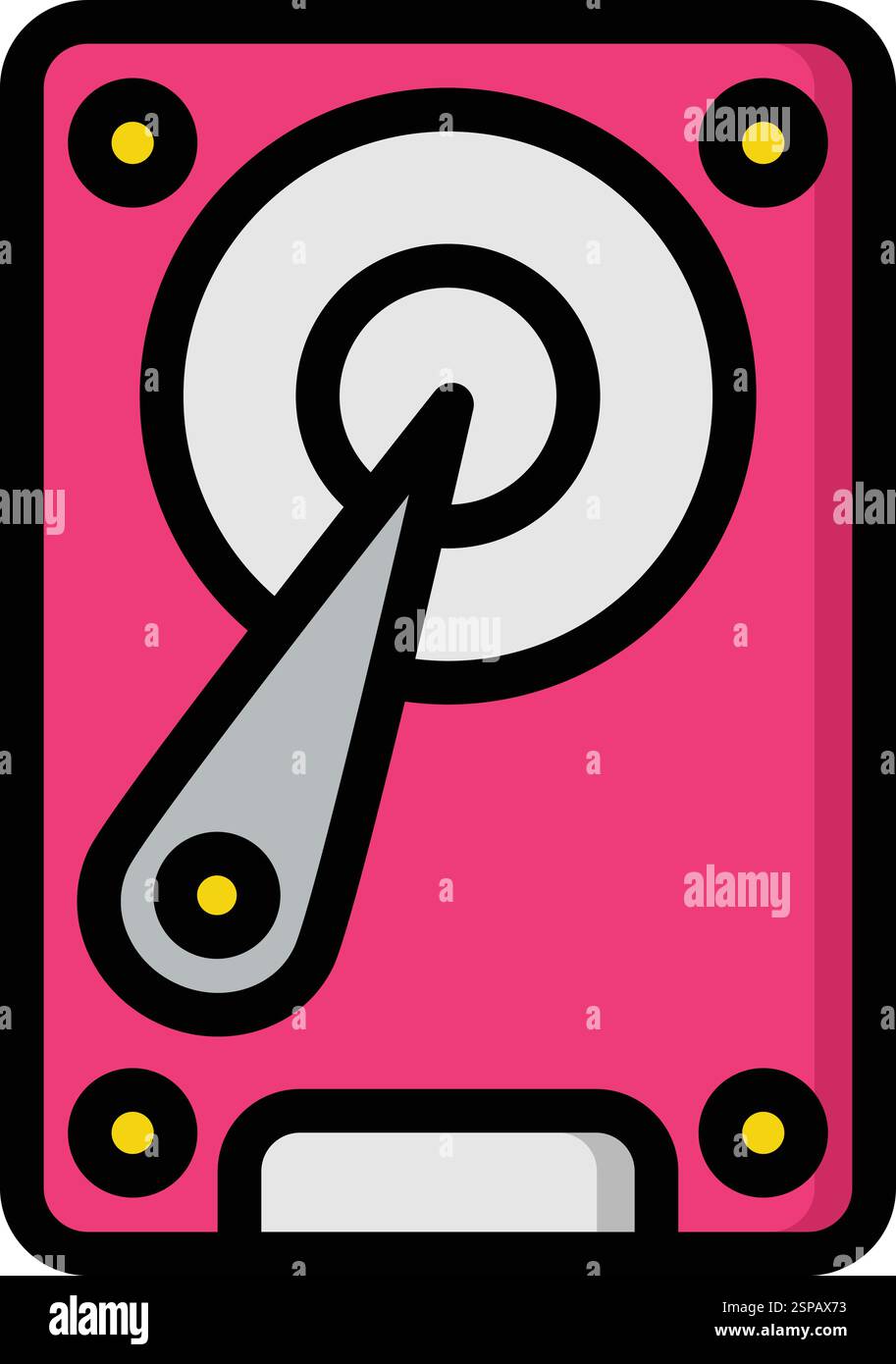 Hard disk glyph icon Cut Out Stock Images & Pictures - Alamy