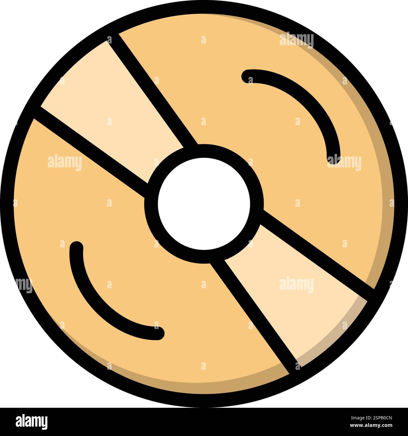 Compact Disc Vector Icon Design Illustration Stock Vector Image & Art ...