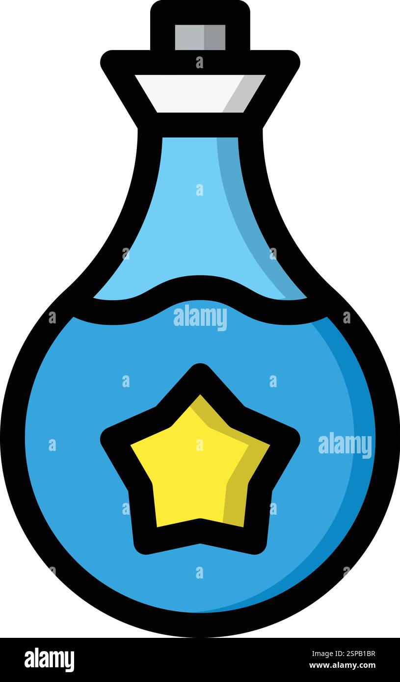 Potion flask icons set Stock Vector Images - Alamy