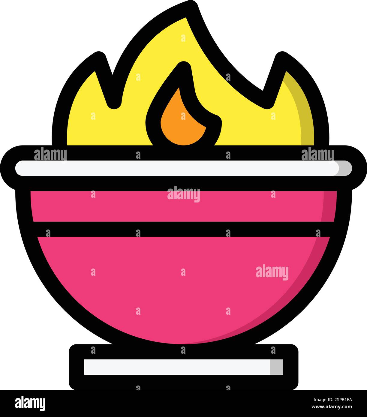 Cauldron icon vector design Stock Vector Images - Alamy