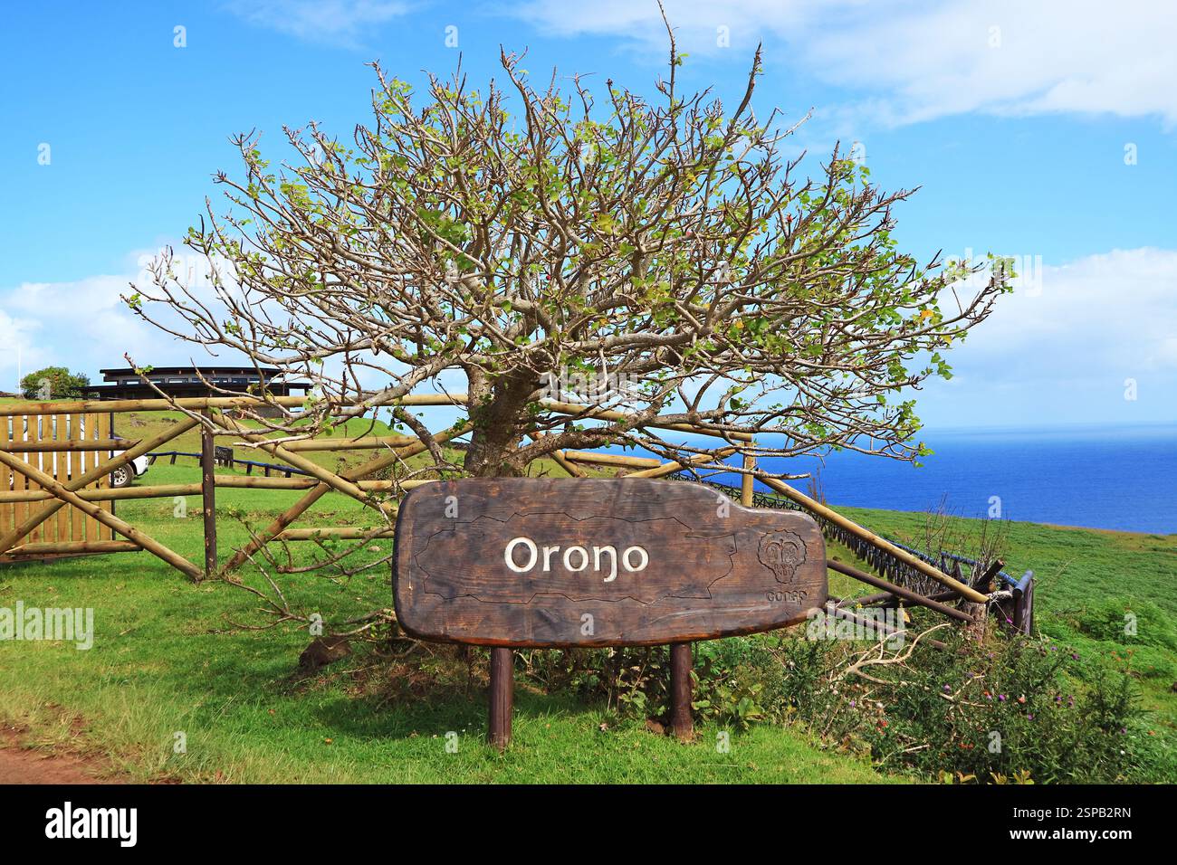 Wooden Signboard at the Entrance of Orongo Village, a Historical ...
