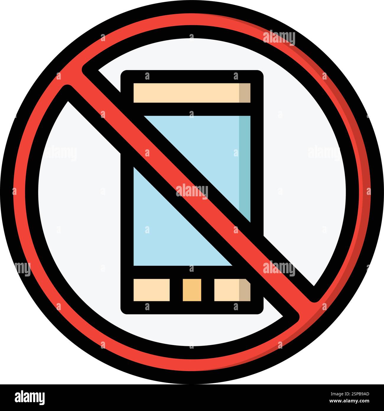 No phones symbol Stock Vector Images - Alamy