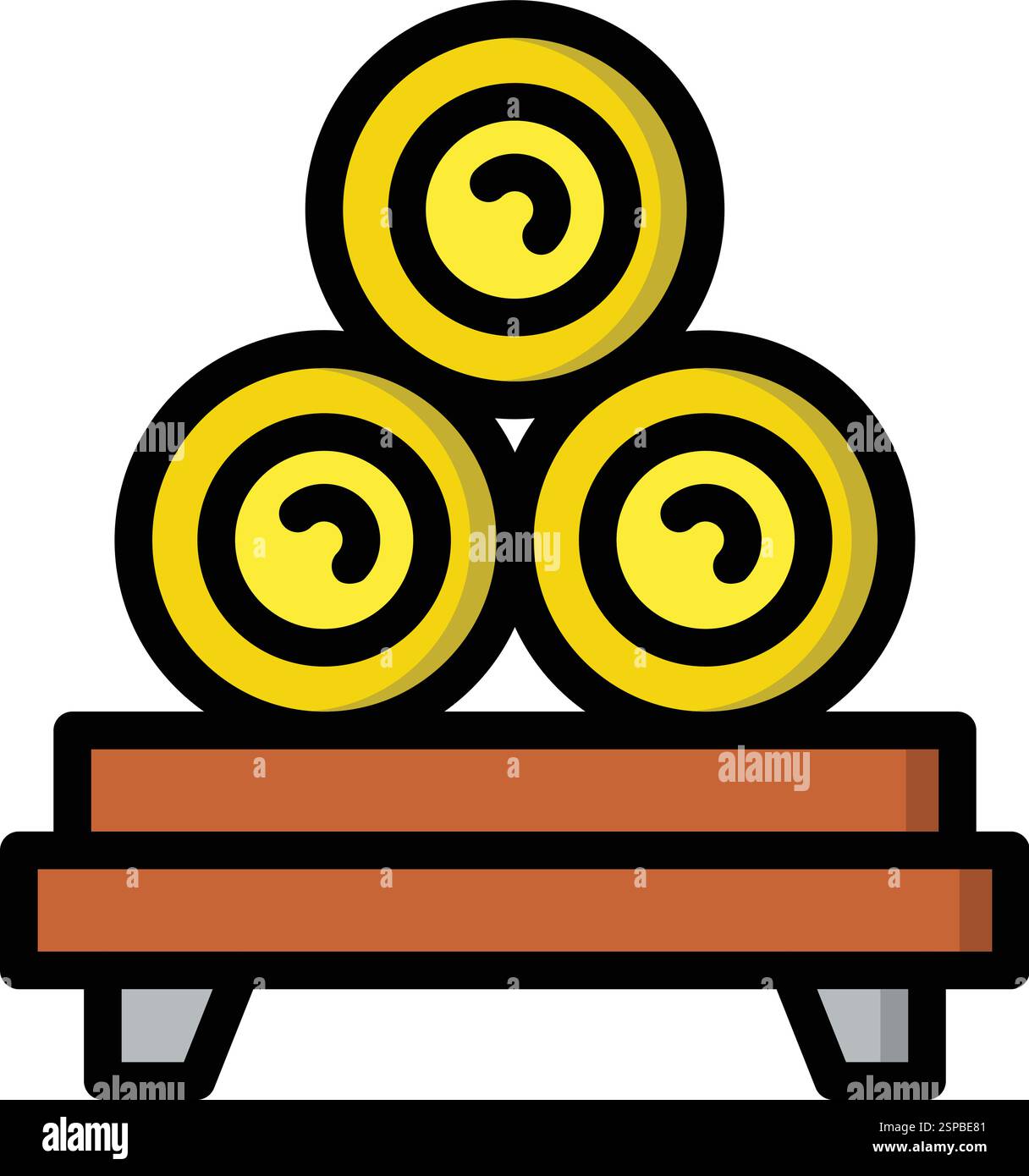 Hay logo design Stock Vector Images - Alamy