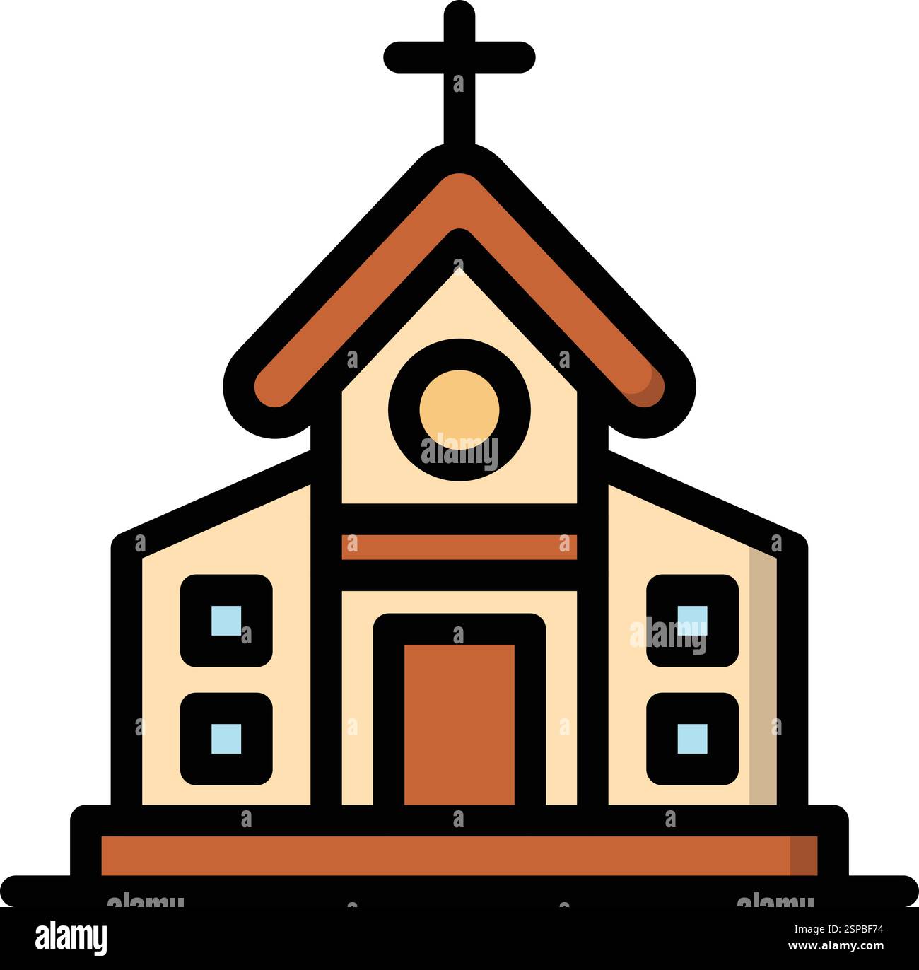 Church vector vectors hi-res stock photography and images - Alamy