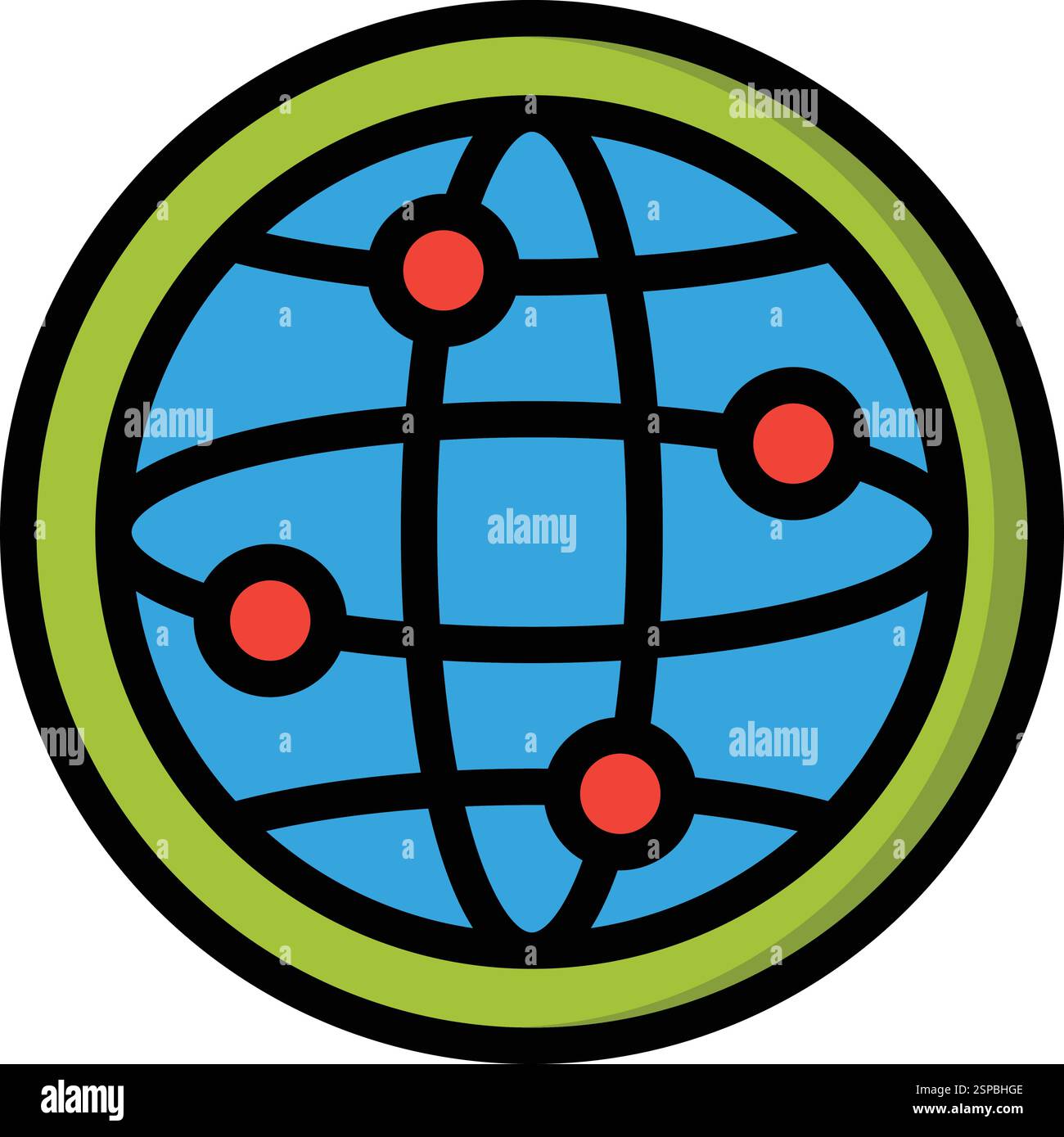 World icon vector filled Stock Vector Images - Alamy