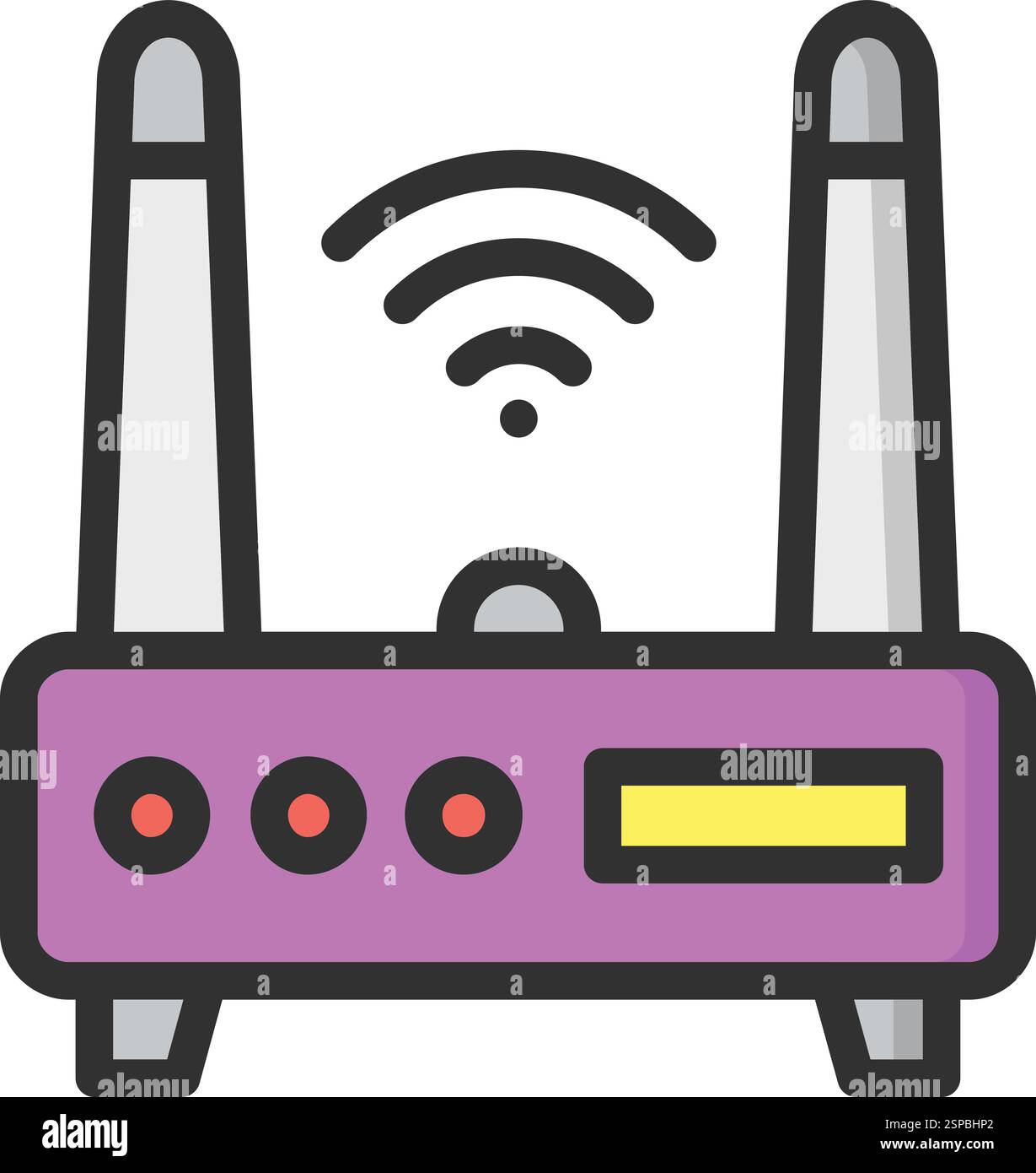Wifi router Vector Icon Design Illustration Stock Vector Image & Art ...
