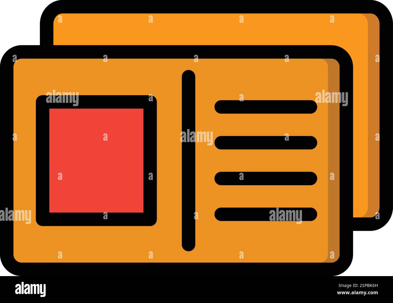 Vector postcard design Cut Out Stock Images & Pictures - Alamy