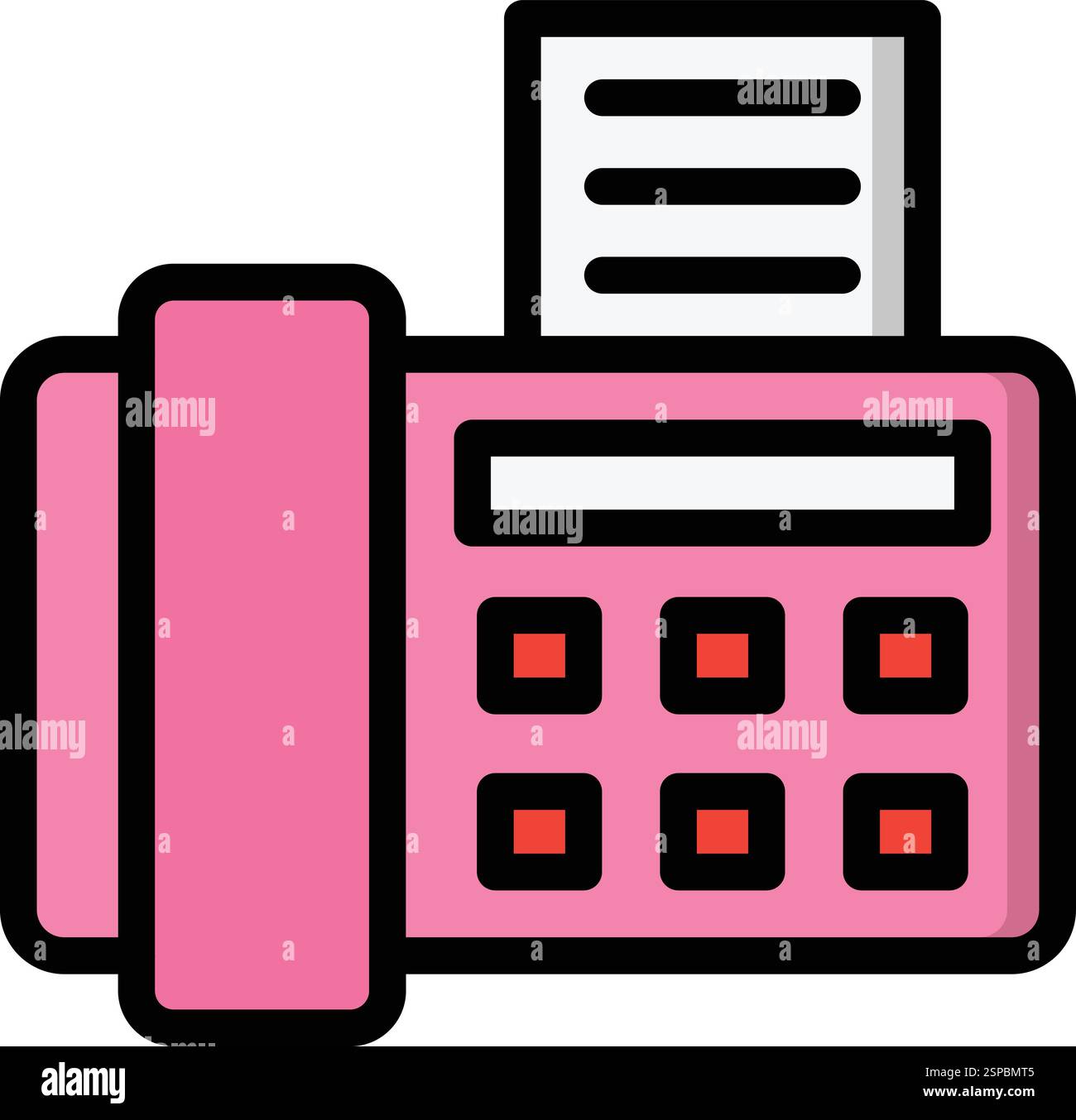 Fax machine icon Stock Vector Images - Alamy