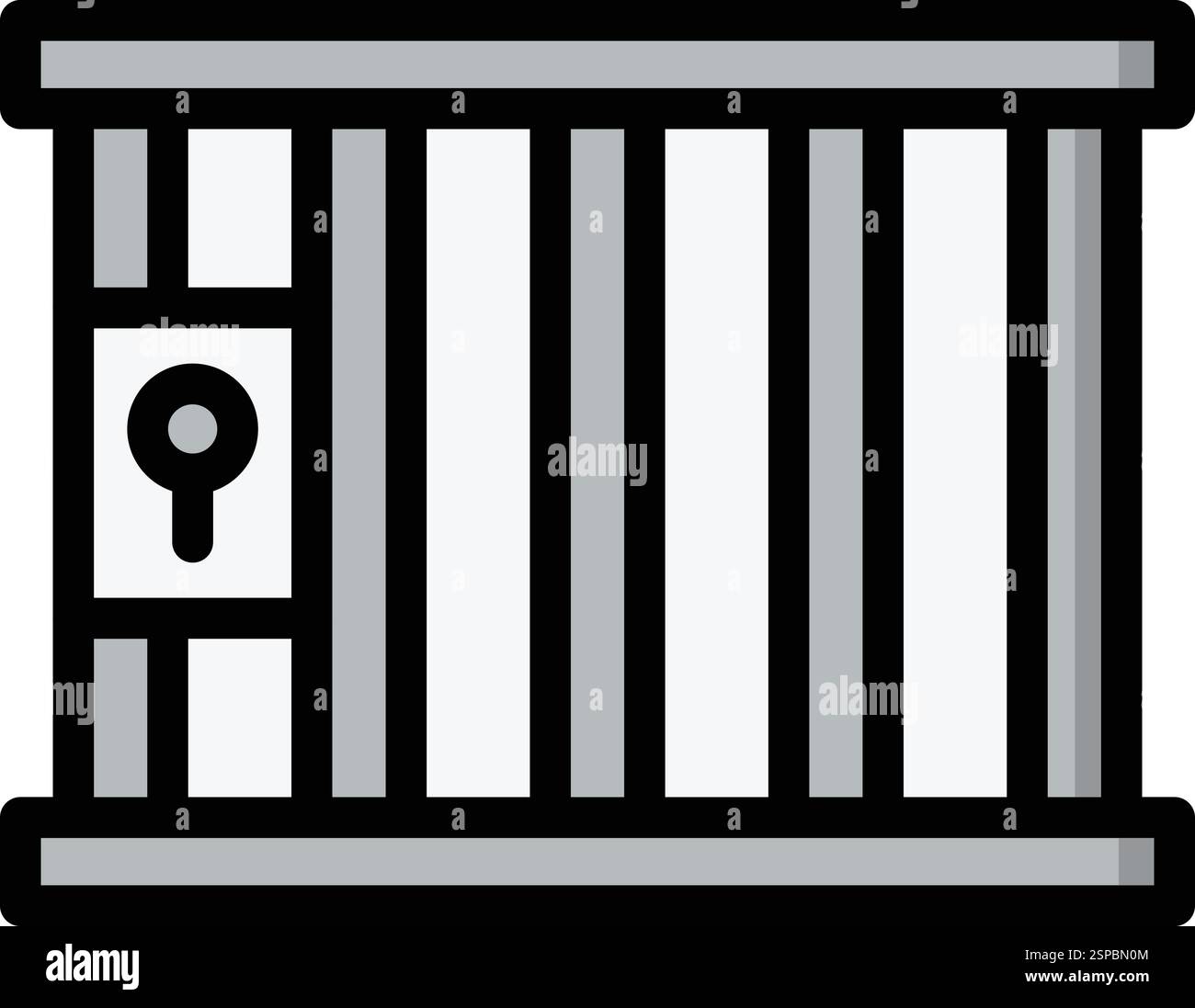 Jail Vector Icon Design Illustration Stock Vector Image & Art - Alamy