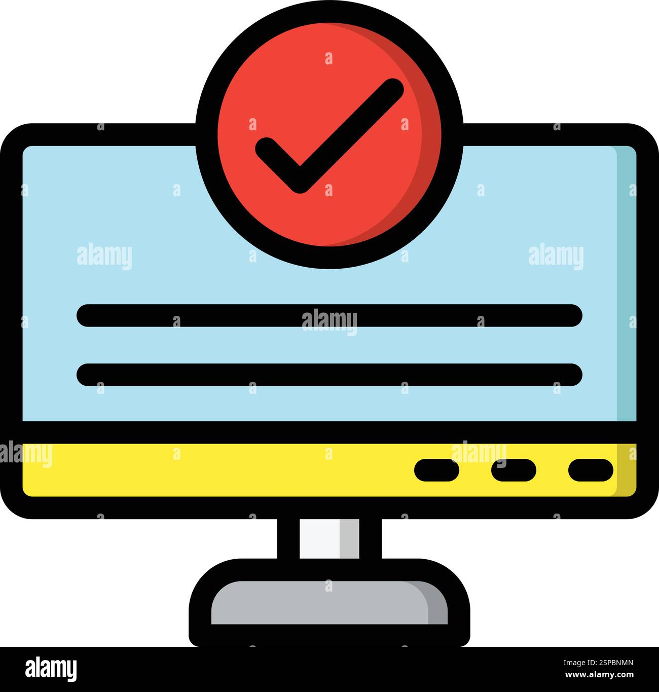 Filled tick Stock Vector Images - Alamy