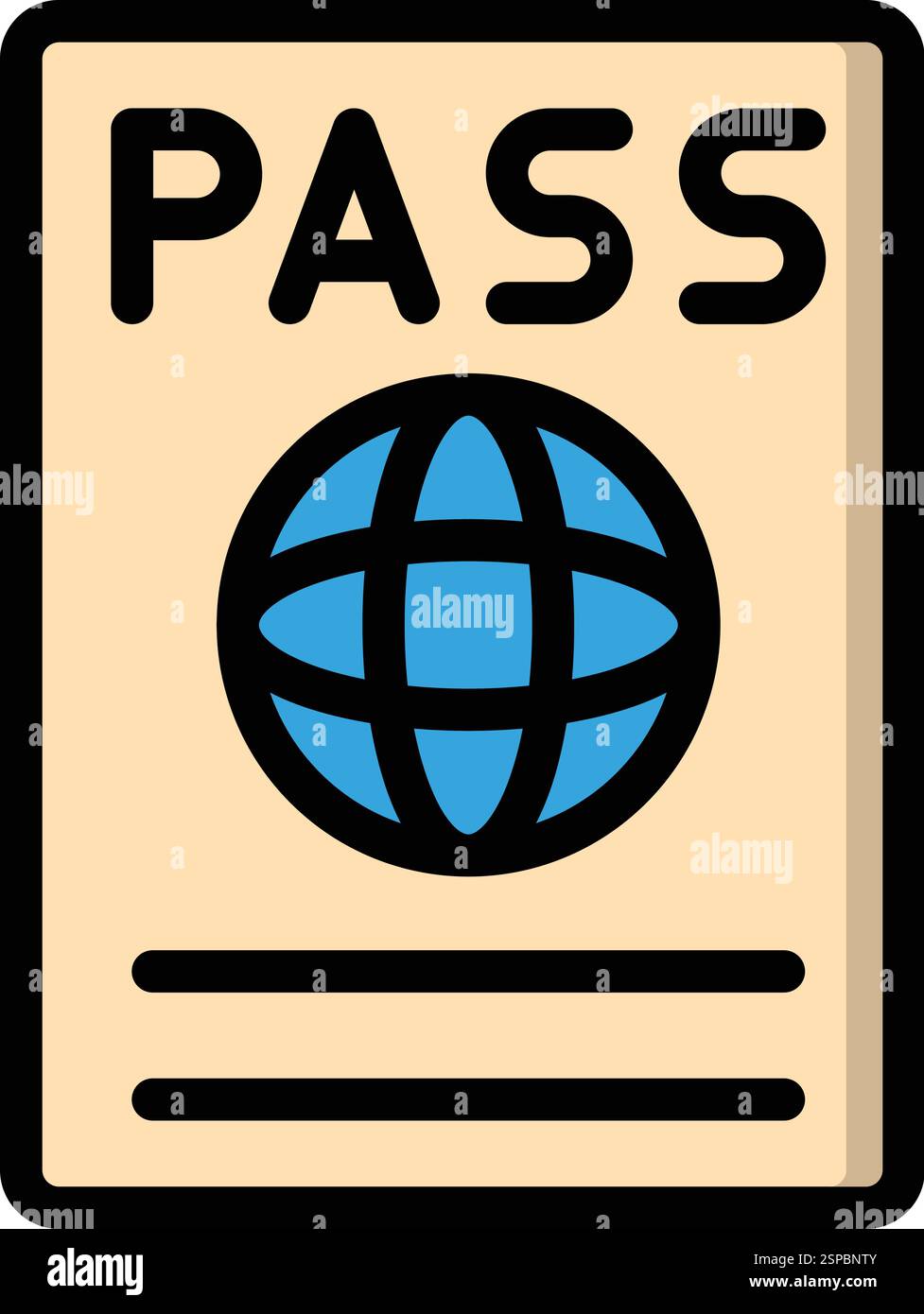 Passport Vector Icon Design Illustration Stock Vector Image & Art - Alamy