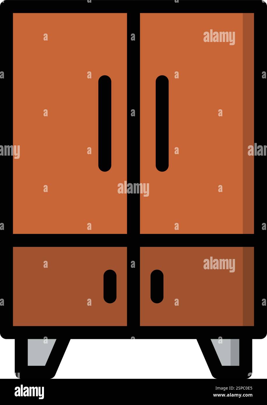 Cupboard Vector Icon Design Illustration Stock Vector Image & Art - Alamy