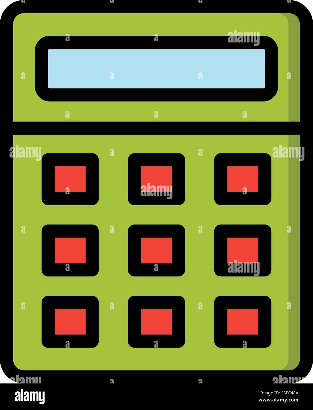 Calculator Vector Icon Design Illustration Stock Vector Image & Art - Alamy