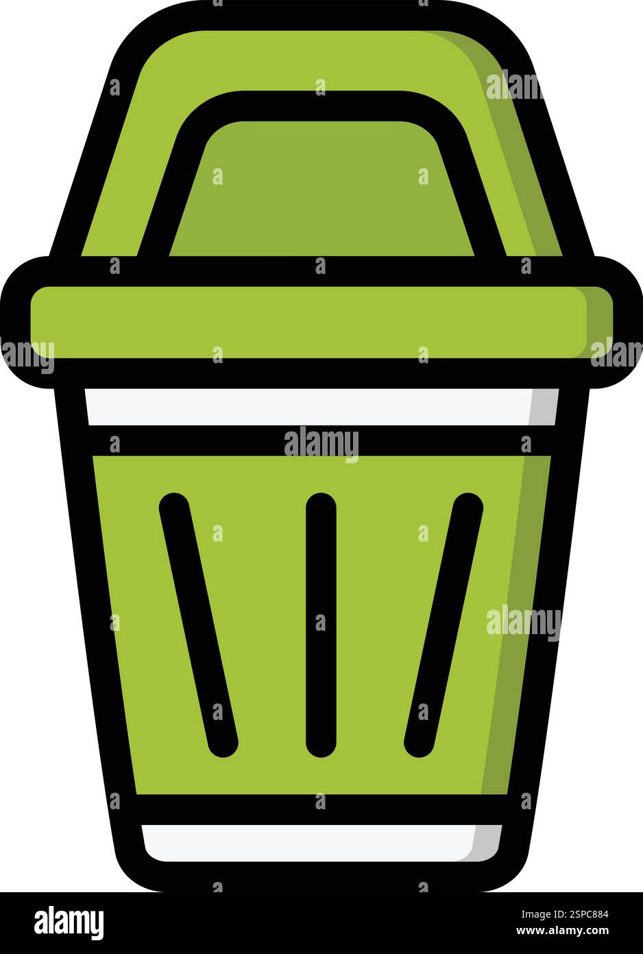 Bin Vector Icon Design Illustration Stock Vector Image & Art - Alamy