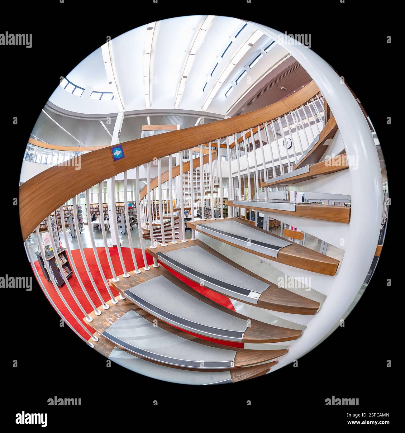 Swiss Cottage Library, London designed by Sir Basil Spence Stock Photo ...