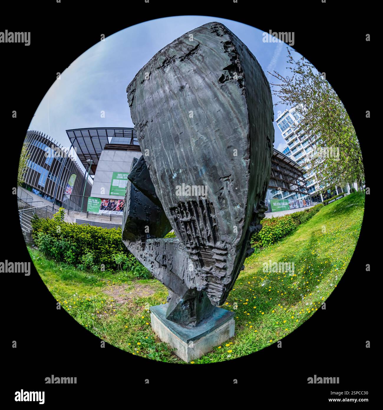 The Hampstead Figure - bronze sculpture by F E McWilliam, commissioned ...