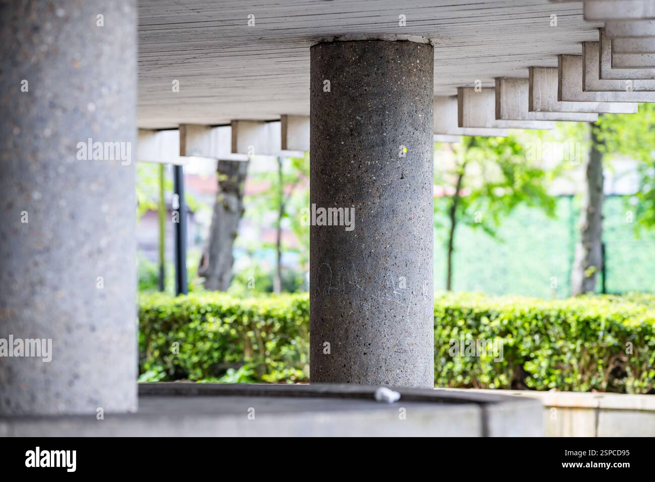 Swiss Cottage Library, London designed by Sir Basil Spence Stock Photo ...