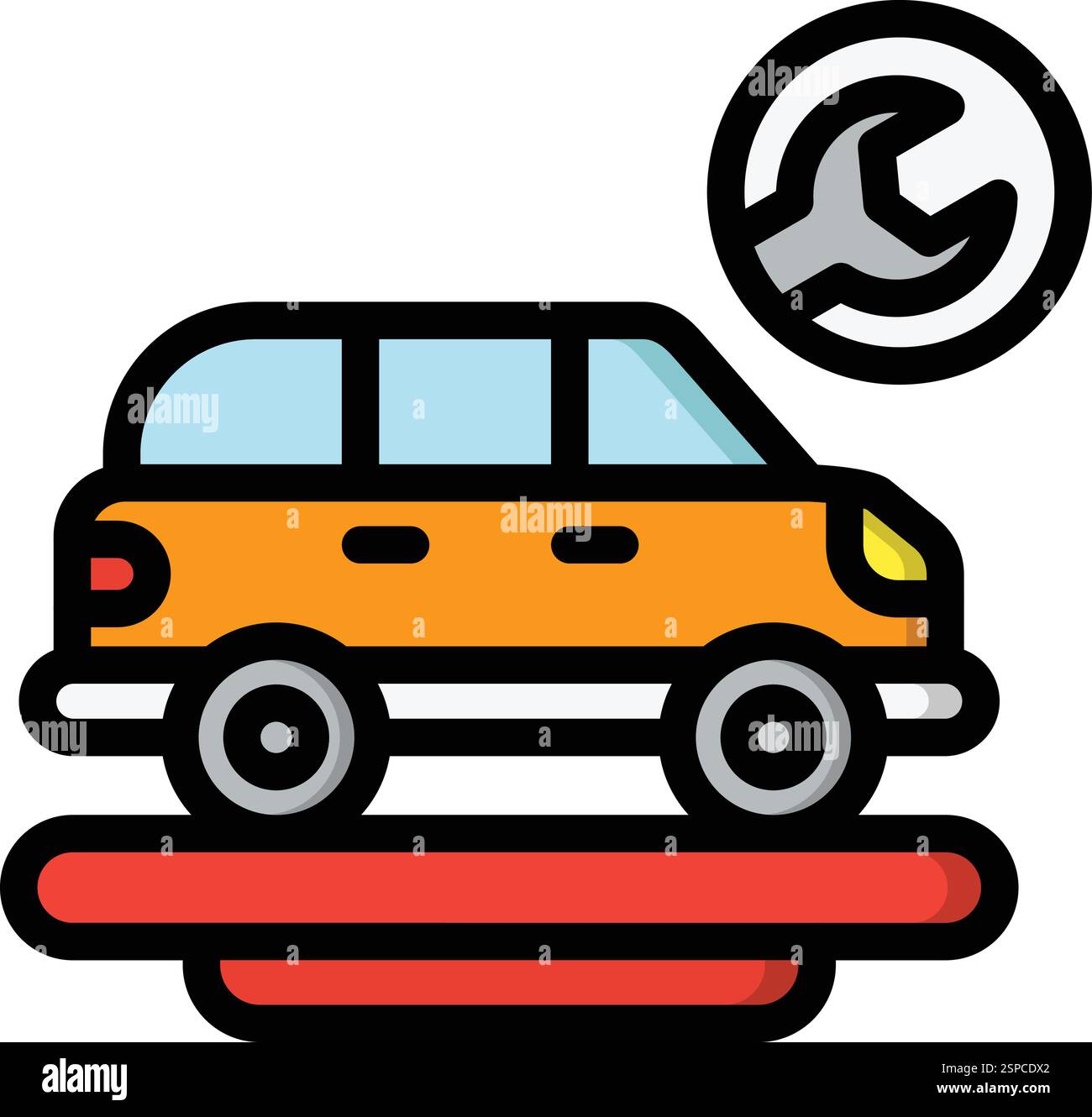 Car repair Vector Icon Design Illustration Stock Vector Image & Art - Alamy