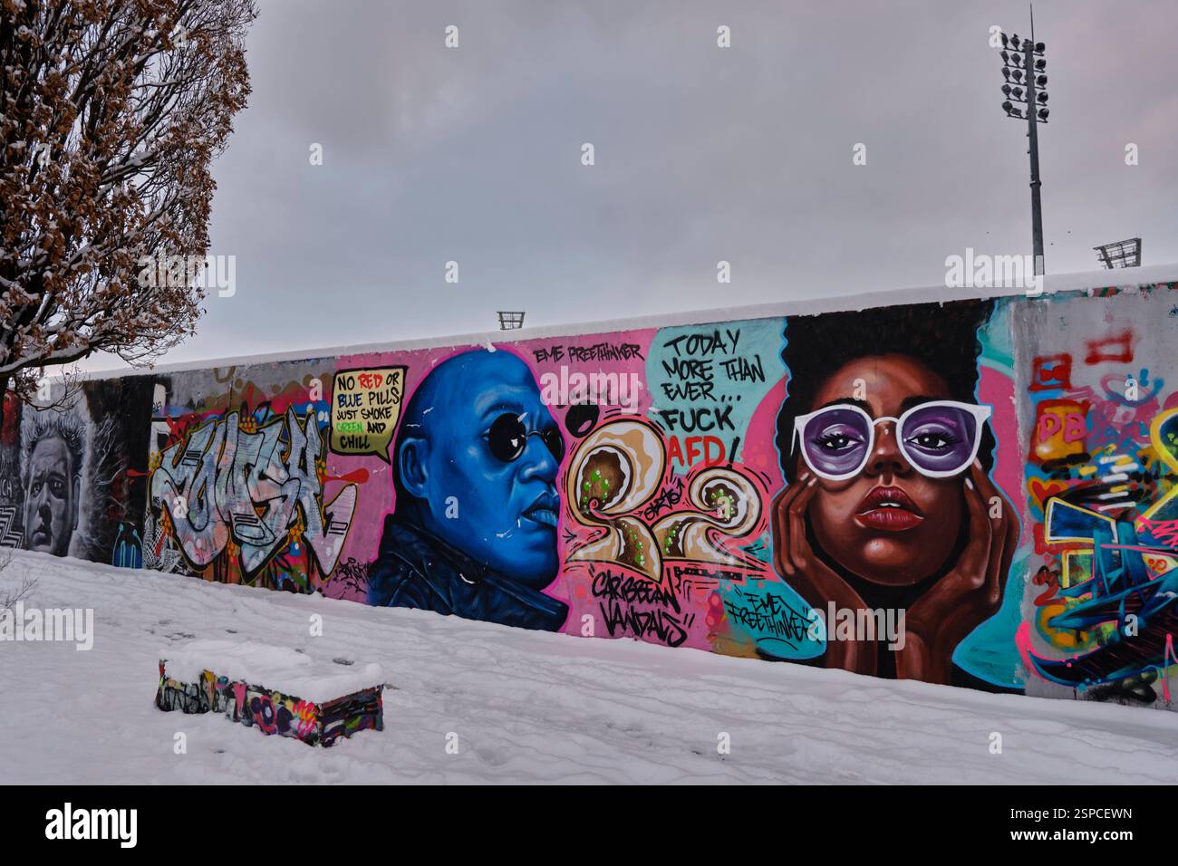 Winter in Berlin Deutschland, Berlin, 14.02.2025, Mauerpark ...