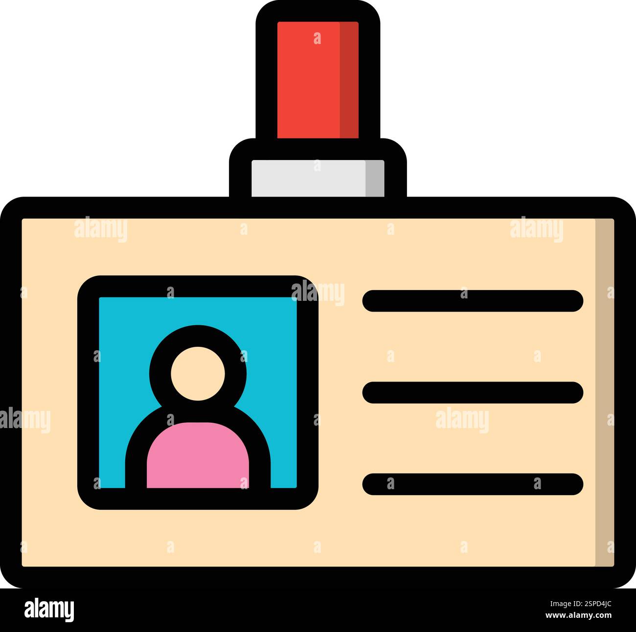 Id Card Vector Icon Design Illustration Stock Vector Image & Art - Alamy