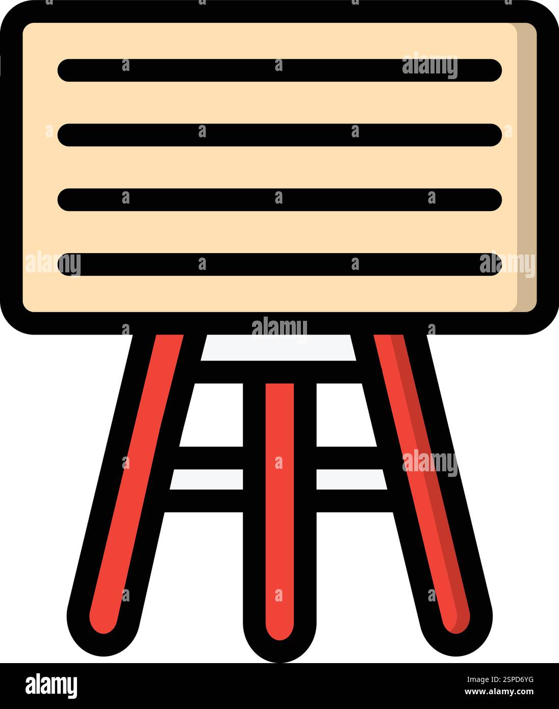 Whiteboard Vector Icon Design Illustration Stock Vector Image & Art - Alamy