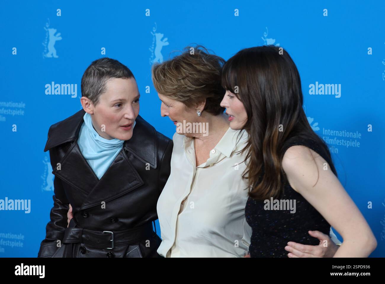 Berlin, Germany, 14th February 2025, Vicky Krieps, Fiona Shaw and Emma ...