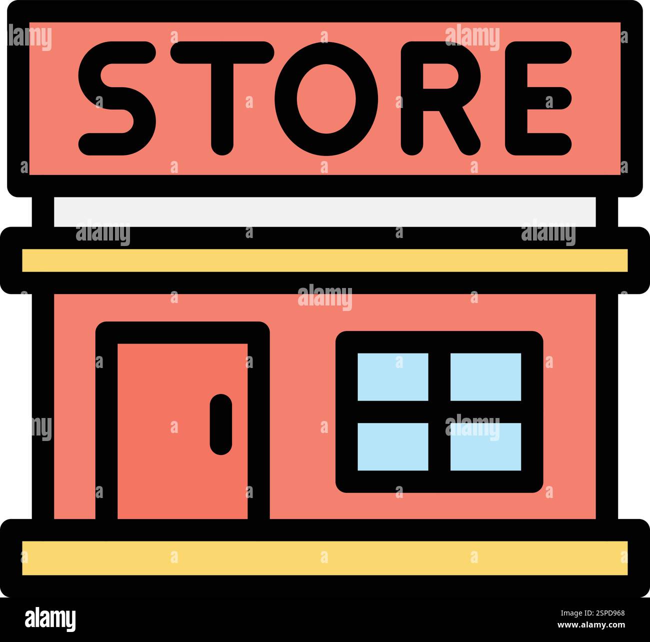 Grocery store Vector Icon Design Illustration Stock Vector Image & Art ...
