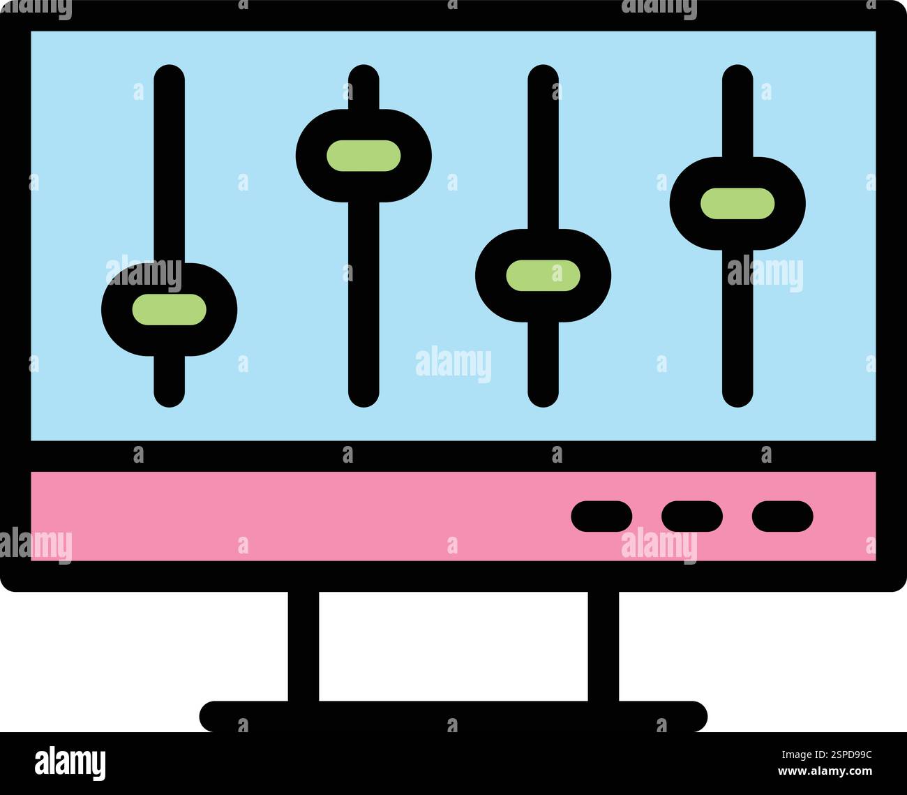 Volume control Vector Icon Design Illustration Stock Vector Image & Art ...