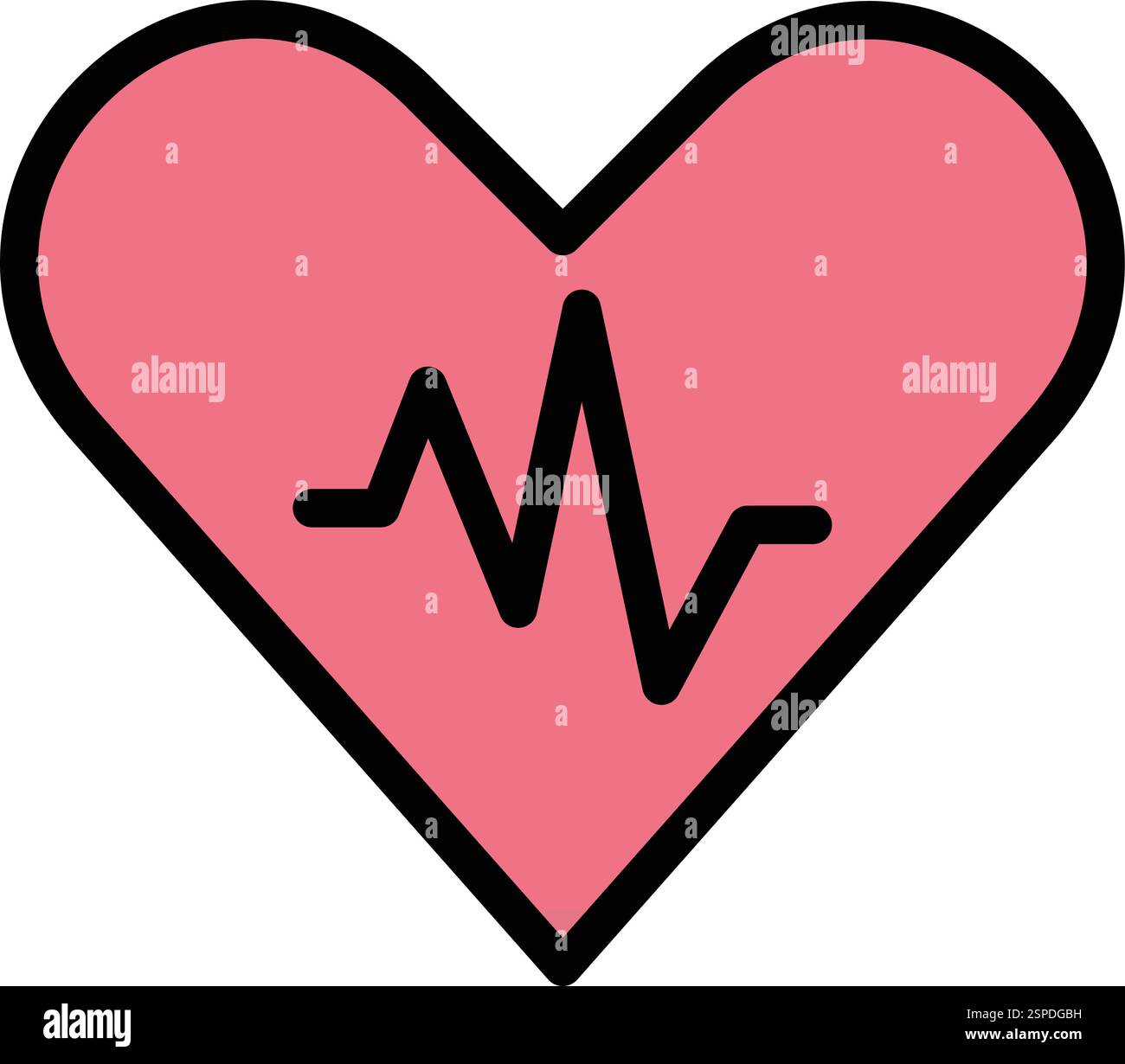 Heart rate Vector Icon Design Illustration Stock Vector Image & Art - Alamy